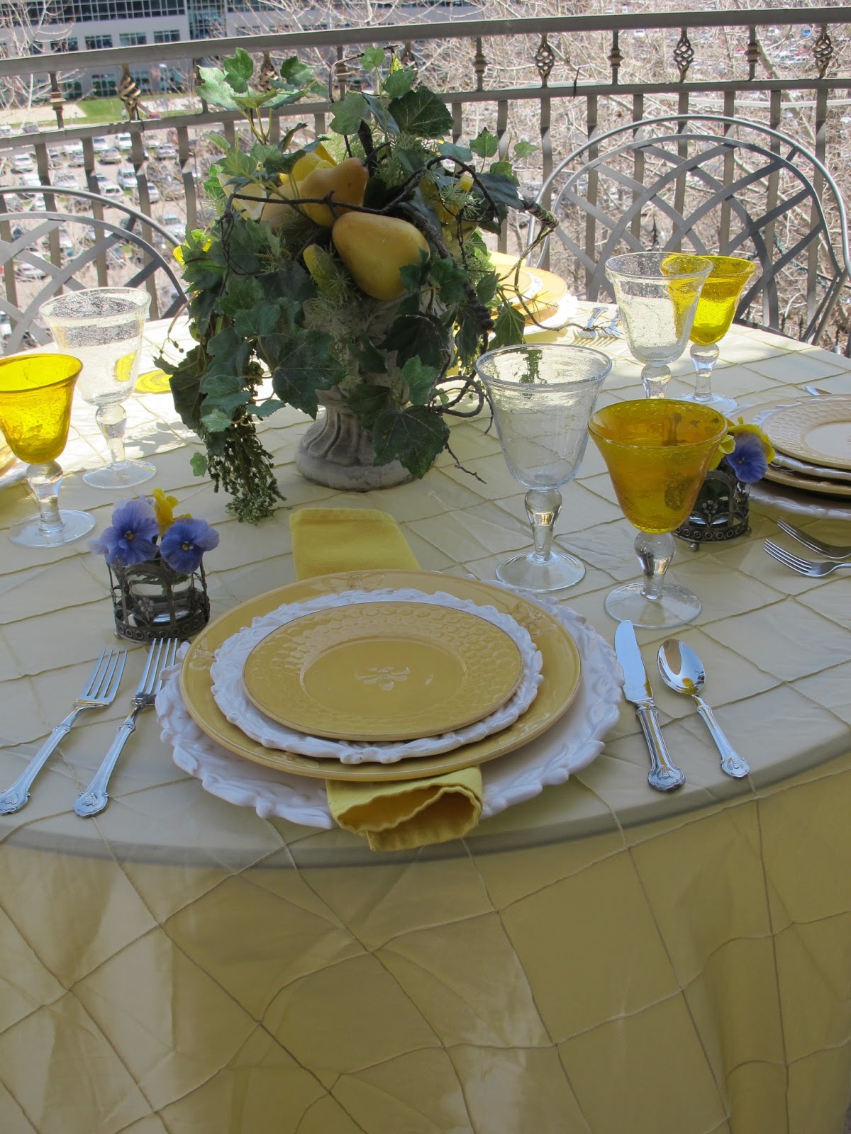 Bumble Bee Tablescape - Purple Chocolat Home