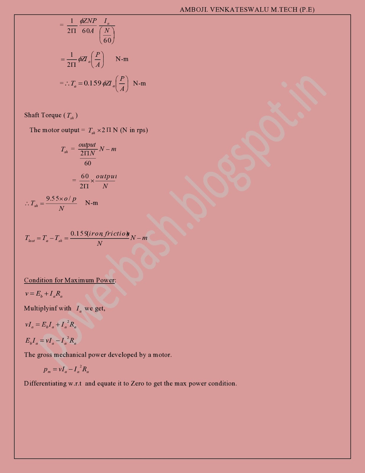 DC MOTORS :PRINCIPLE,OPERATION,BACK EMF EQUATION,CHARACTERISTICS ...