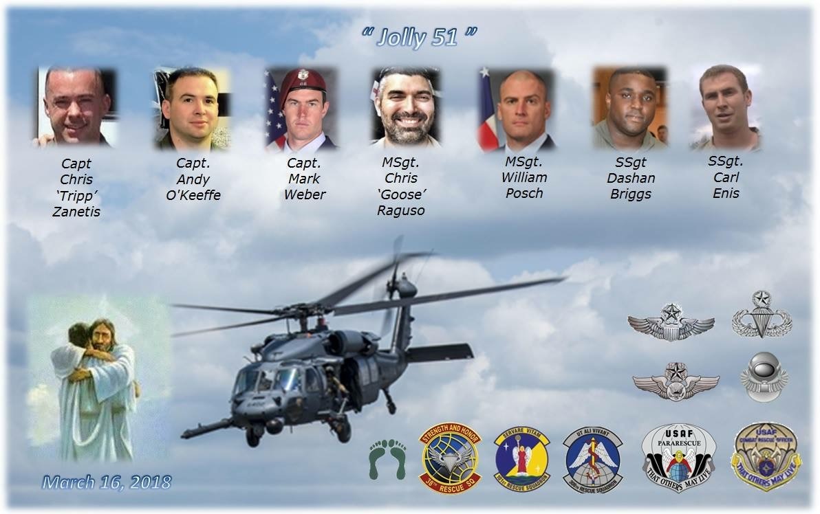 THE USAF RESCUE COLLECTION: USAF Jolly 51 / Memorial Pencil Tab Patch Set