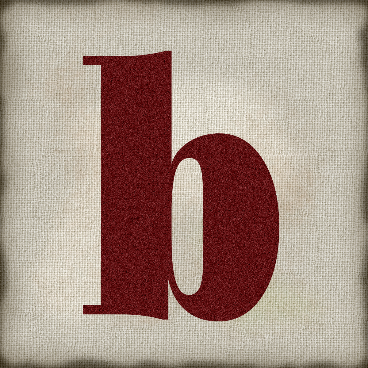 Red on Square Linen Digital Scrapbook Alphabet—Lowercase – Granny ...