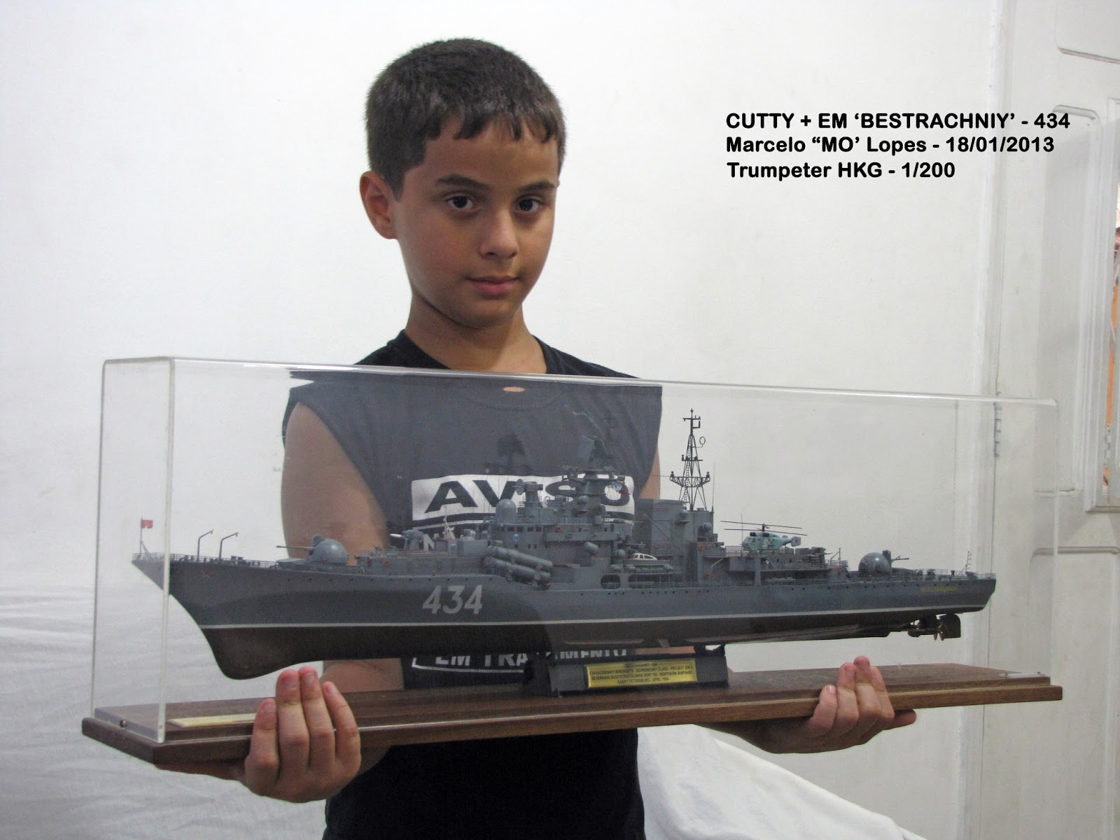 Santos Shiplovers: Modelismo Naval - CT Besstrashniy (434) Classe ...