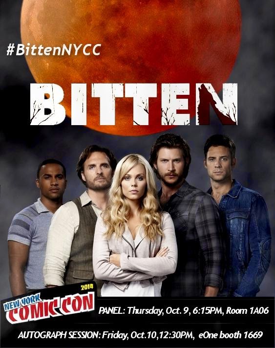 Laura Vandervoort: Laura Vandervoort and the cast and crew of Bitten ...