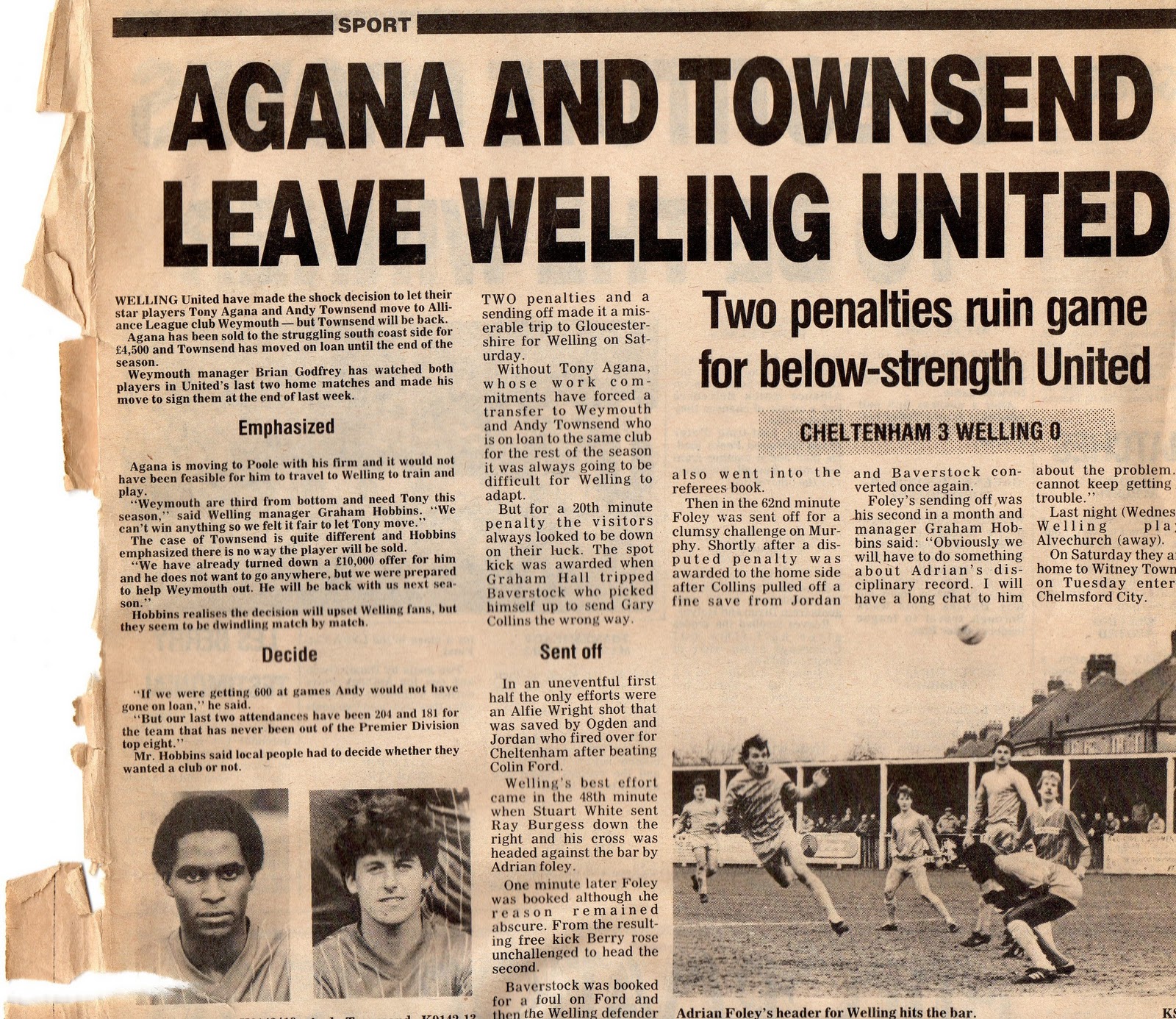 A UNITED VIEW ON FOOTBALL: Interview with Tony Agana (Part 1 - Welling ...