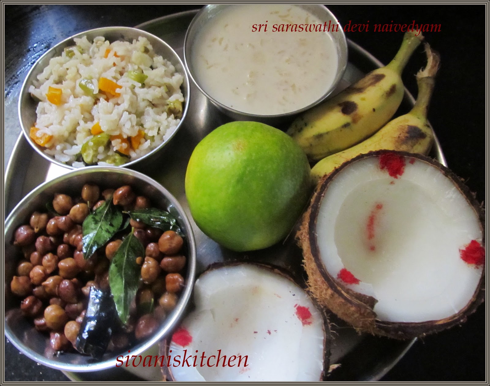 Sivani's Kitchen: Navaratri / Navadurga Naivedyams