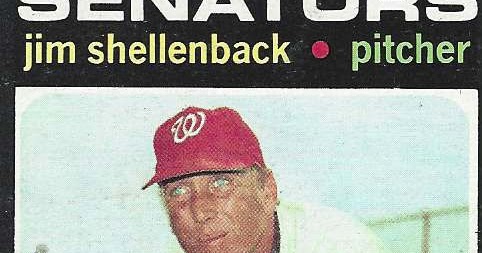 Texas Rangers Cards: Senators Saturday - Jim Shellenback, 1971.