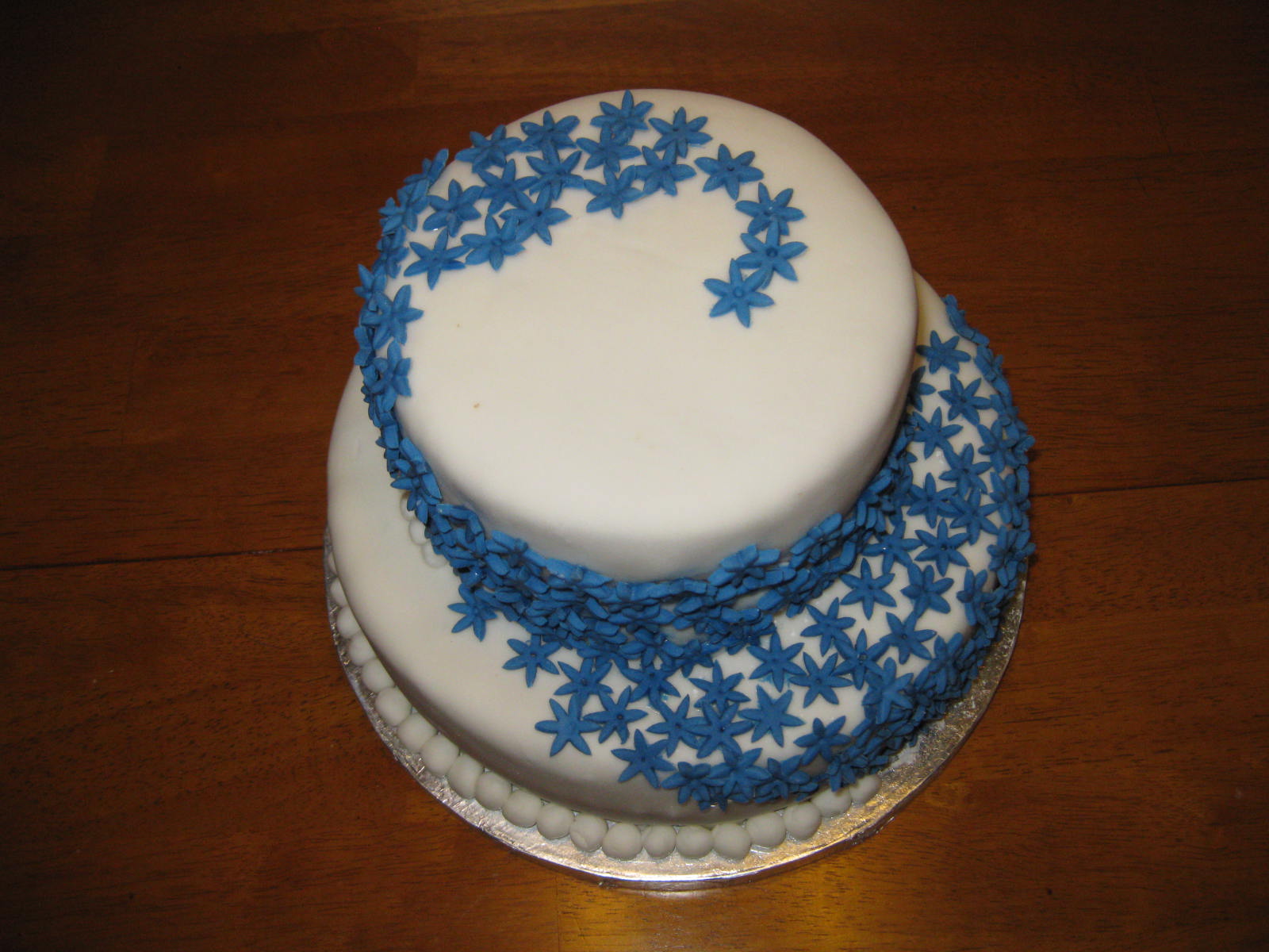 Cake It From Me: Blue & white Bridal Shower Cake