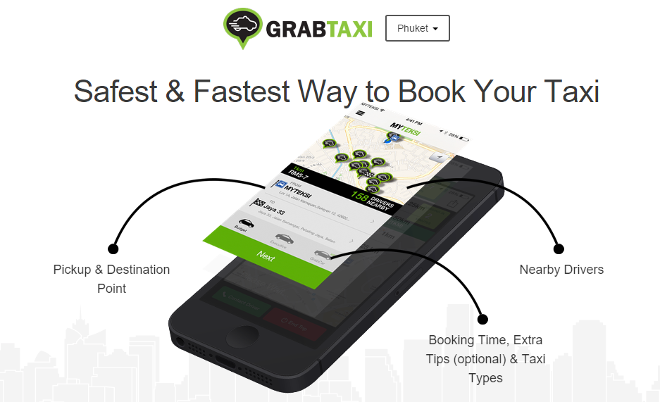 GrabCar now avail in Phuket, Thailand plus promo code - Benteuno.com