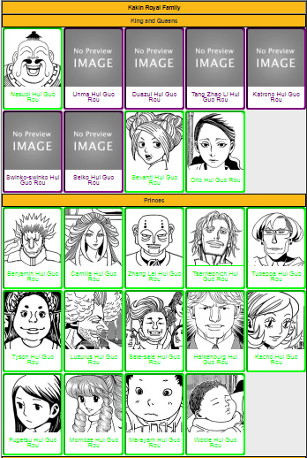 Vương triều Nasubi Hui Guo Rou | Hunter X Hunter