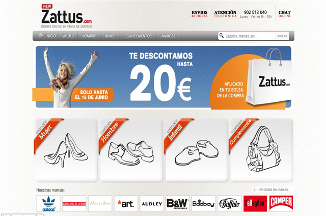 Mejores Zapaterías Online: Zapatería Zattus.com