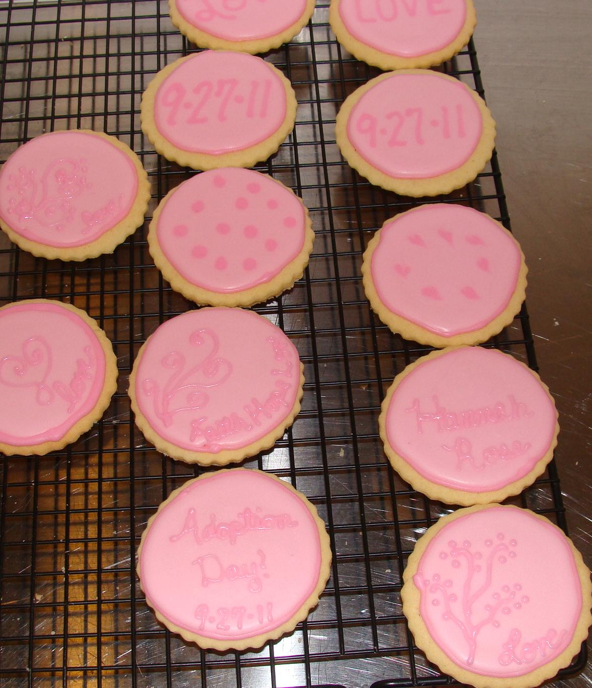 Door County Custom Cakes and Cookies: Adoption Day Cookies