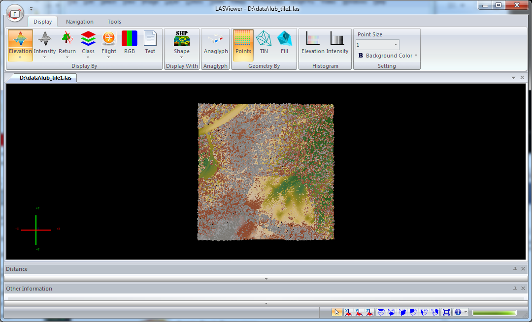 dominoc925: Free 30 day trial LiDAR LAS Viewer from GeoKno
