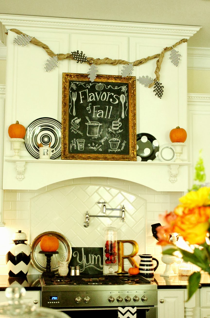 My Fall Kitchen Decor and a Free Fall Chalkboard Printable! – Less Than ...