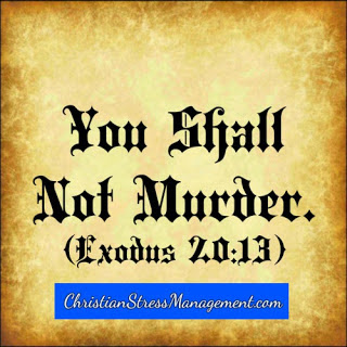Christian Stress Management: Devotional: You Shall Not Murder