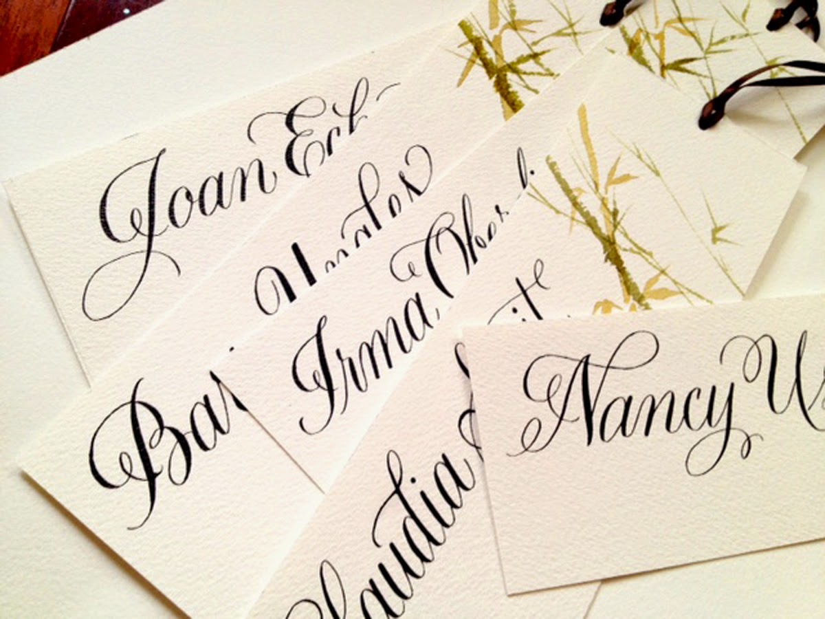 A to Z Calligraphy: Bookmark Collaboration