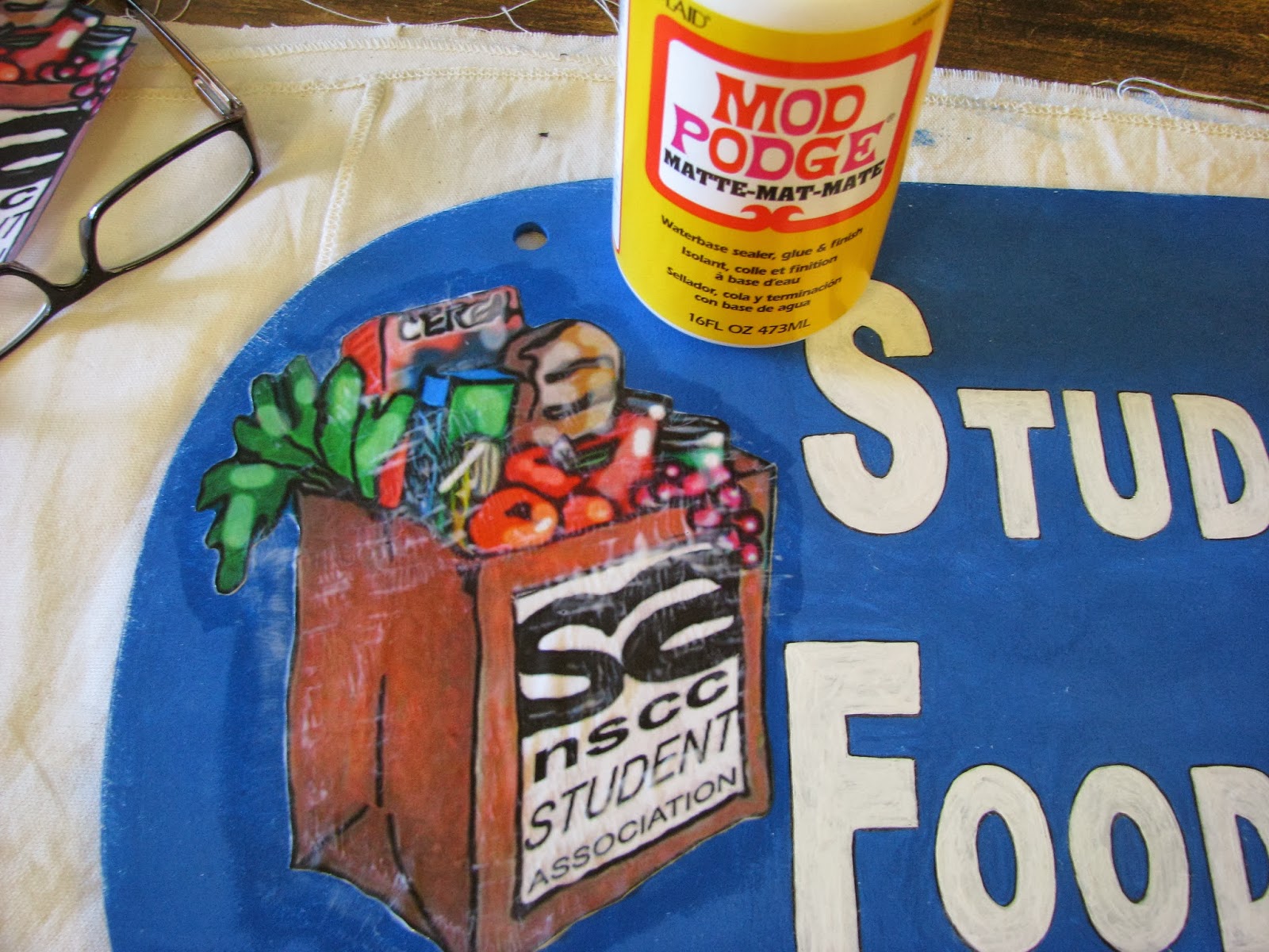 The Crafted Palette: The Double Sided Food Bank Sign