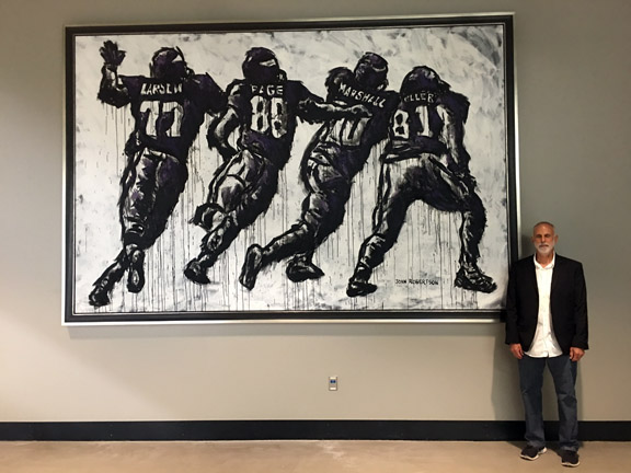 Sports Artist John Robertson US Bank Stadium Art Collection