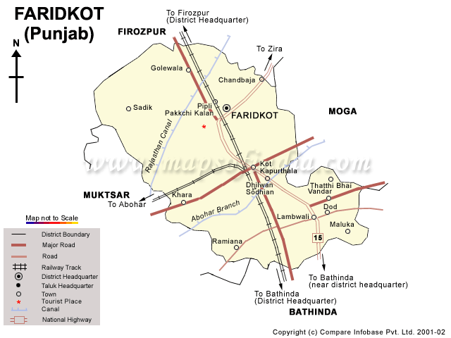 INDIAN TOURIST PLACE: Tourism PUNJAB MAP