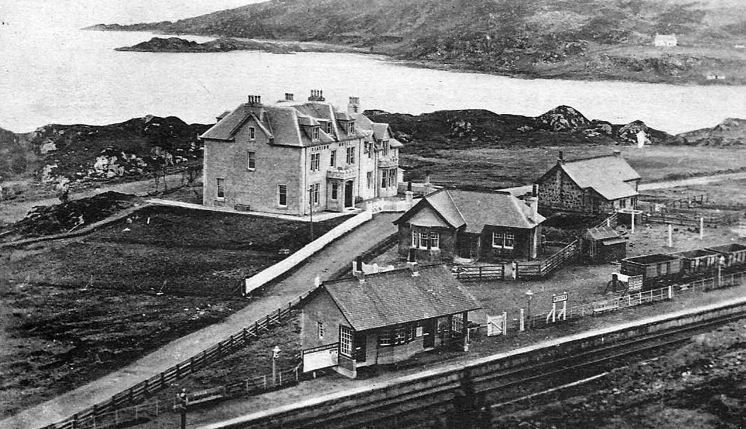 Tour Scotland: Old Photograph Railway Station Morar Scotland