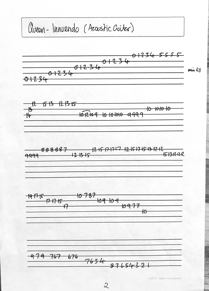 Queen Corner: Queen - Innuendo - Guitar Lesson (Guitar Tab)