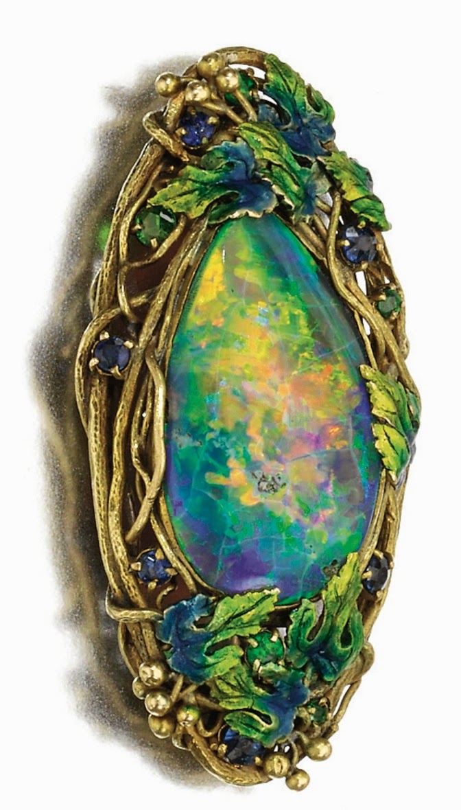 Freestone Peach: Louis Comfort Tiffany Enamel (mostly)