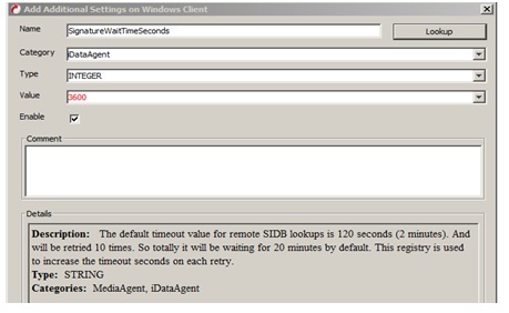 ITOPSM: Fix backup failure and session wait time in Commvault such as SIDB errors