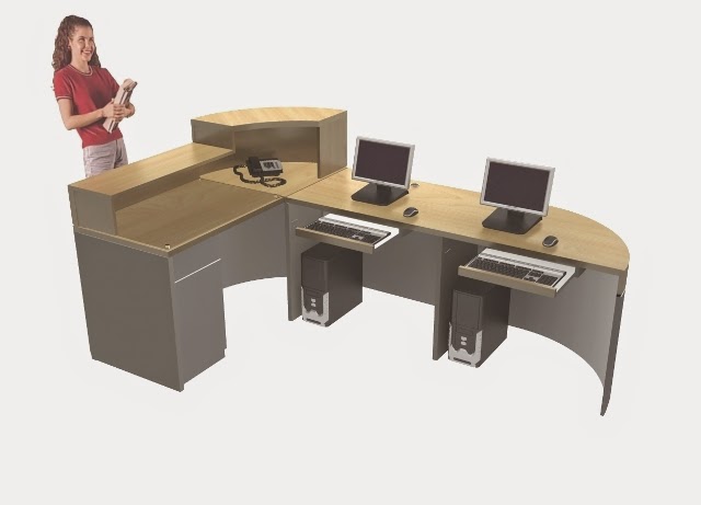Front Desk - Meja Customer Service Model Lengkung | Custom Furniture ...