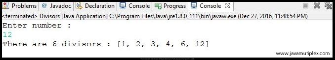 How to get all the divisors of given number in Java?