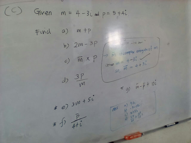 HOMEWORK #1C | DBM1013 | Chapter 3 COMPLEX NUMBER | Session June 2016 ...