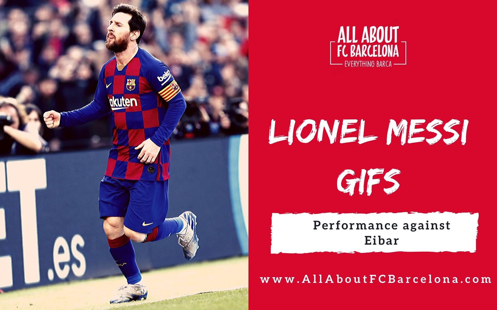 Lionel Messi Five Star Performance against Eibar in GIFs | Barca Images ...