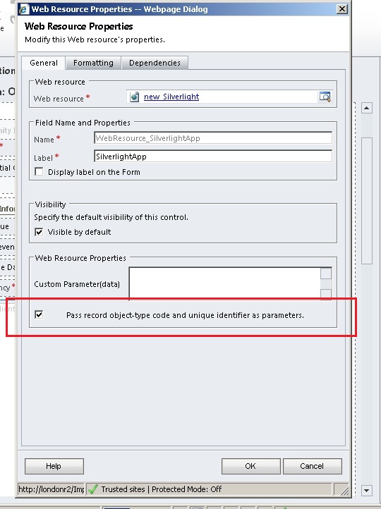 Dynamics CRM - A developer point of view: Passing data from a Form to an embedded Silverlight ...
