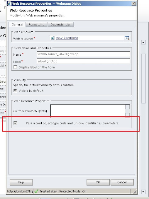 Dynamics CRM - A developer point of view: Passing data from a Form to an embedded Silverlight ...