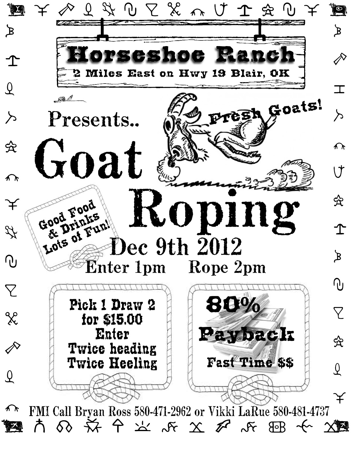 Welcome To The Horseshoe Ranch And Arena Blog: Horseshoe Ranch Presents ...