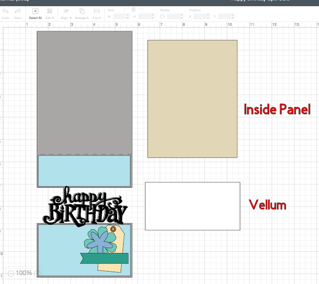 Cricut Design Space - Creating a Split Front Card