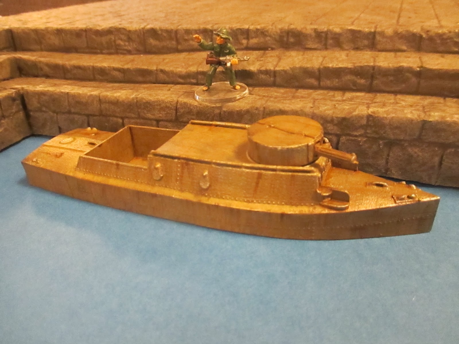 The Miniatures Man: BK-2 Soviet Riverine Gunboat in 28mm from Barrage ...