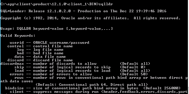 oracle 12c sqlldr error in windows oranfsodm12.dll missing oracle 12c sqlldr error in windows oranfsodm12.dll missing