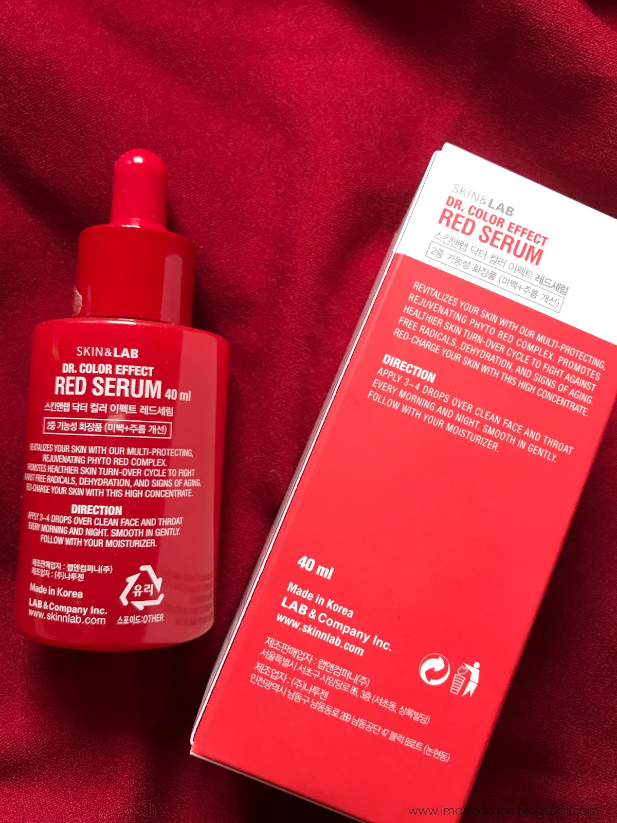 Review : Skin & Lab Dr. Color Effect Red Serum - Iman Ridzuan