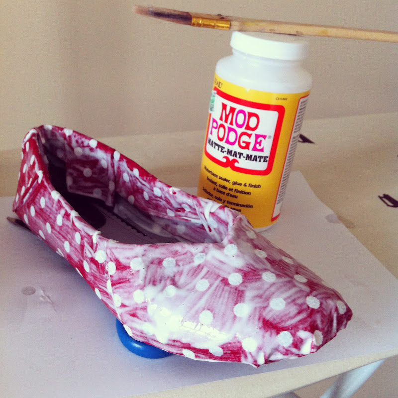 A cup of T: DIY: Fabric Covered Flats