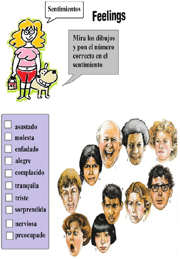 Spanish Test: Spanish Vocabulary Test (Feelings) A2