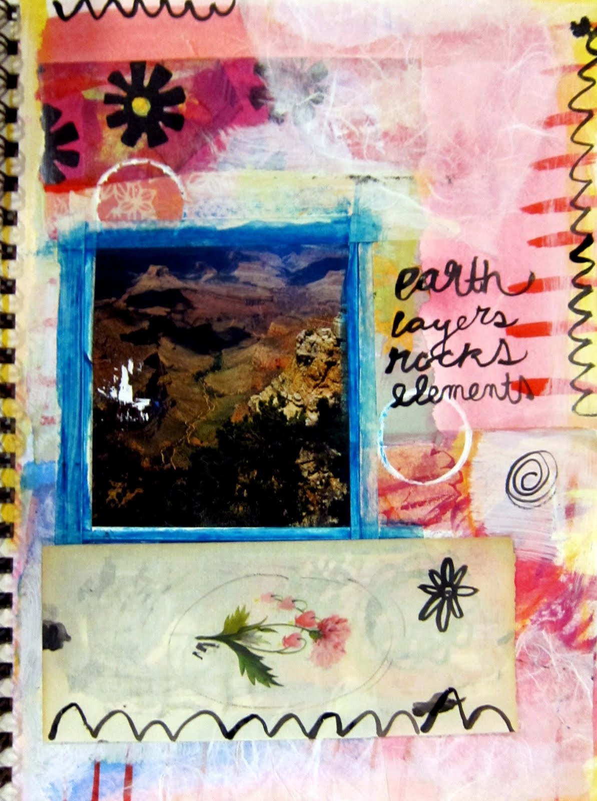 Earth Journal Page--- Evolution of Pages - Marcia Beckett