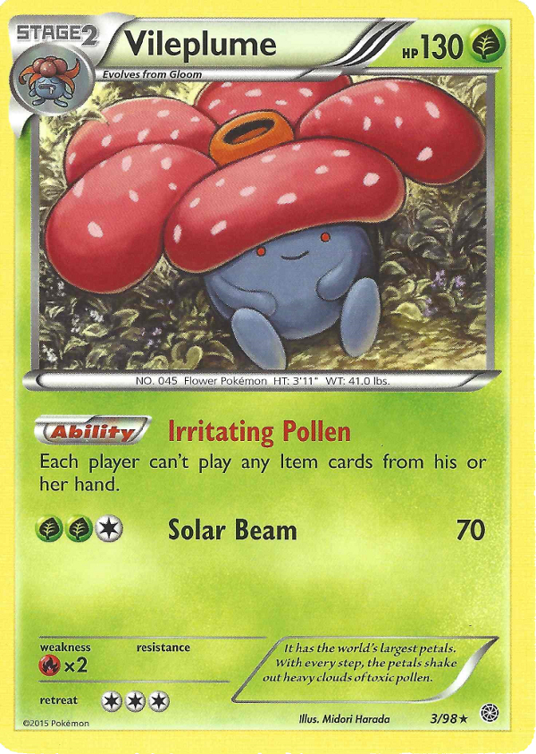 Vileplume -- Ancient Origins Pokemon Card Review | PrimetimePokemon's Blog