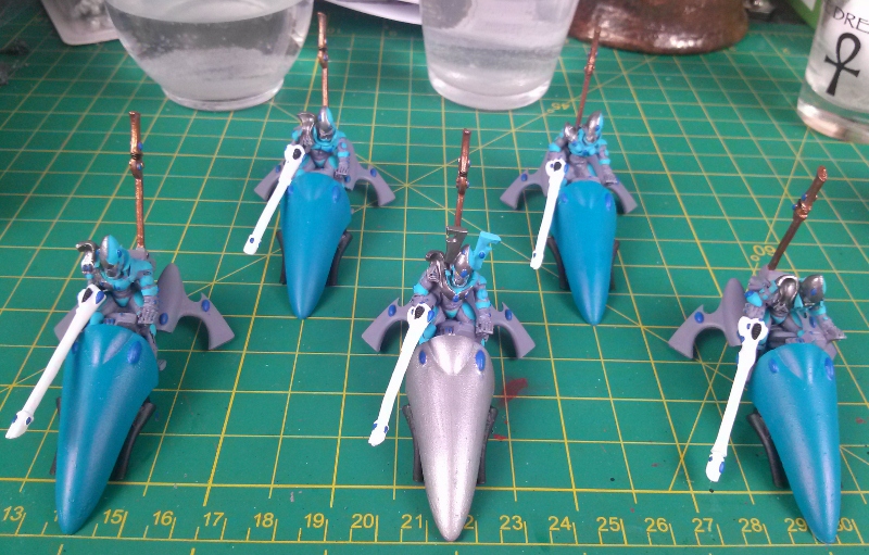 How to Lose at 40k: Eldar Shining Spears Completed