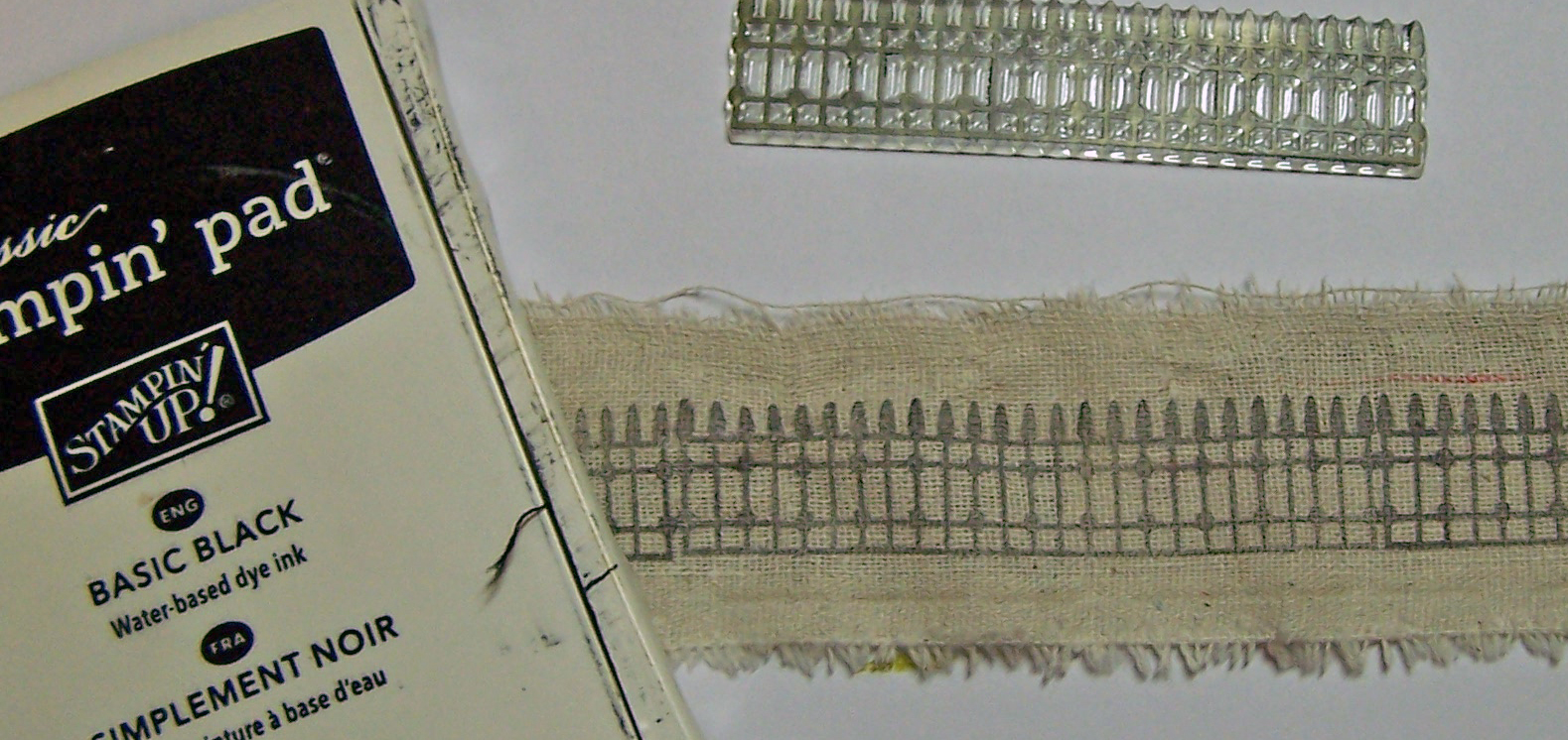 The Curtsey Boutique: Stamped Ribbon Tutorial