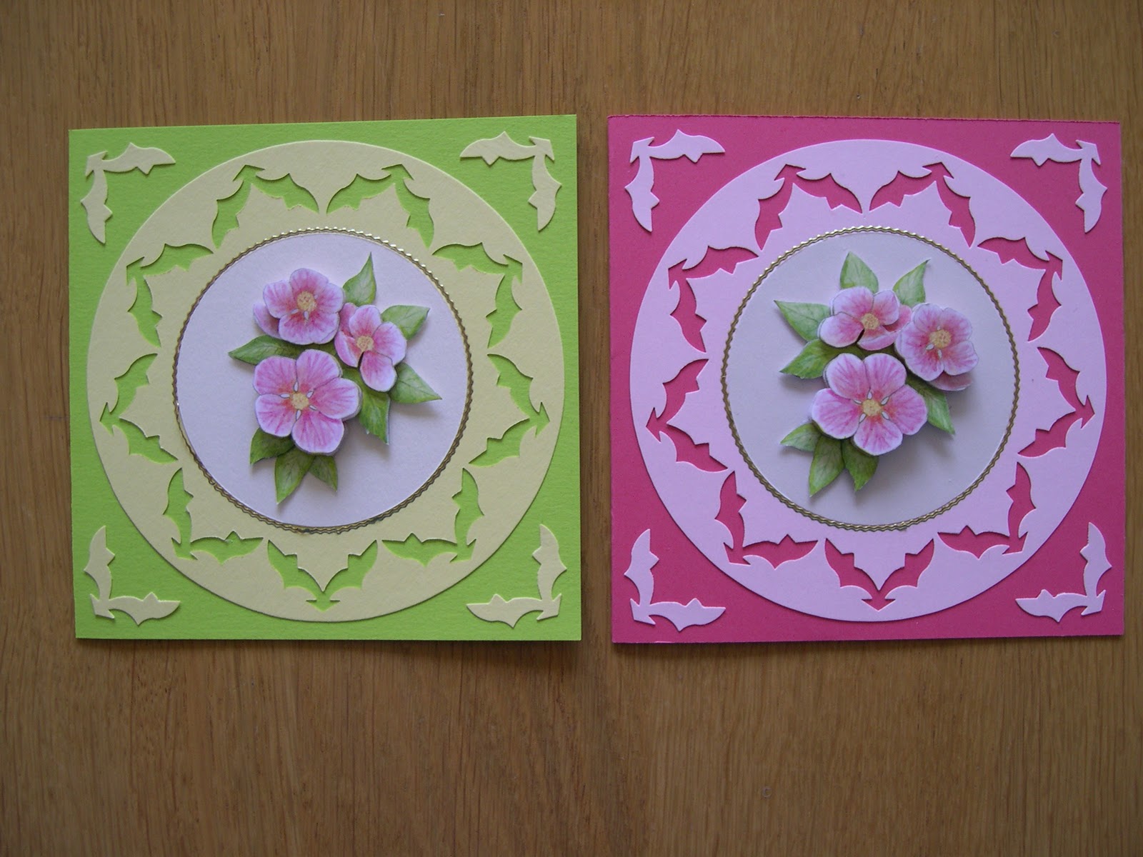 Diane's hobby creaties: Kaarten met ponsen