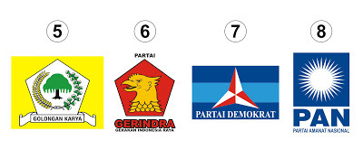 Logo 12 Partai Politik Nasional Peserta Pemilu 2014 - tadungkung