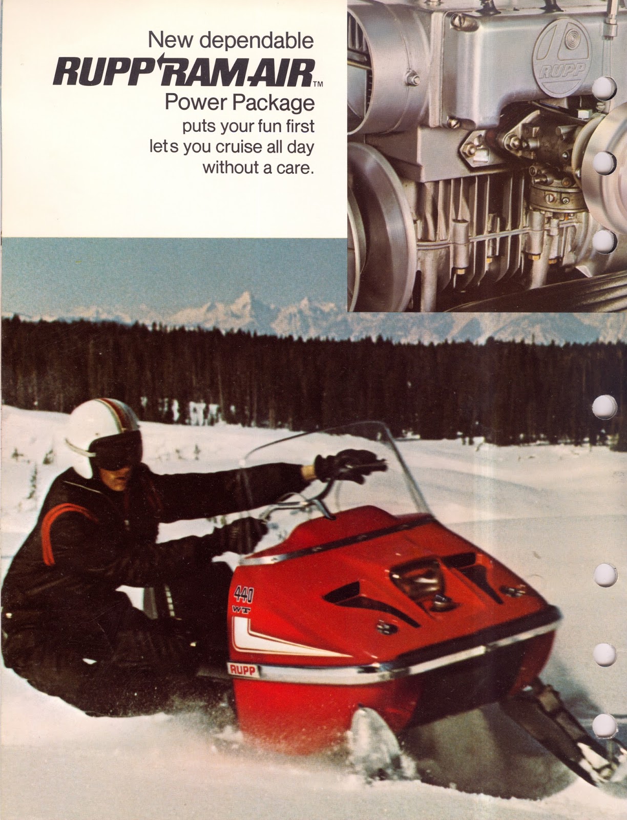 CLASSIC SNOWMOBILES OF THE PAST: 1971 RUPP SNOWMOBILE ADVERTISEMENT