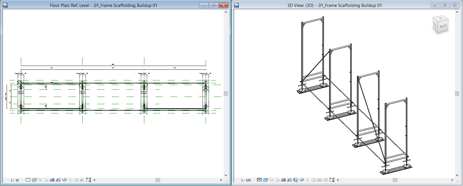 Revit Recess: Parametric Revit Scaffolding