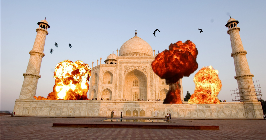 Taj Mahal: Explosion in Taj Mahal: Fear takes over the country