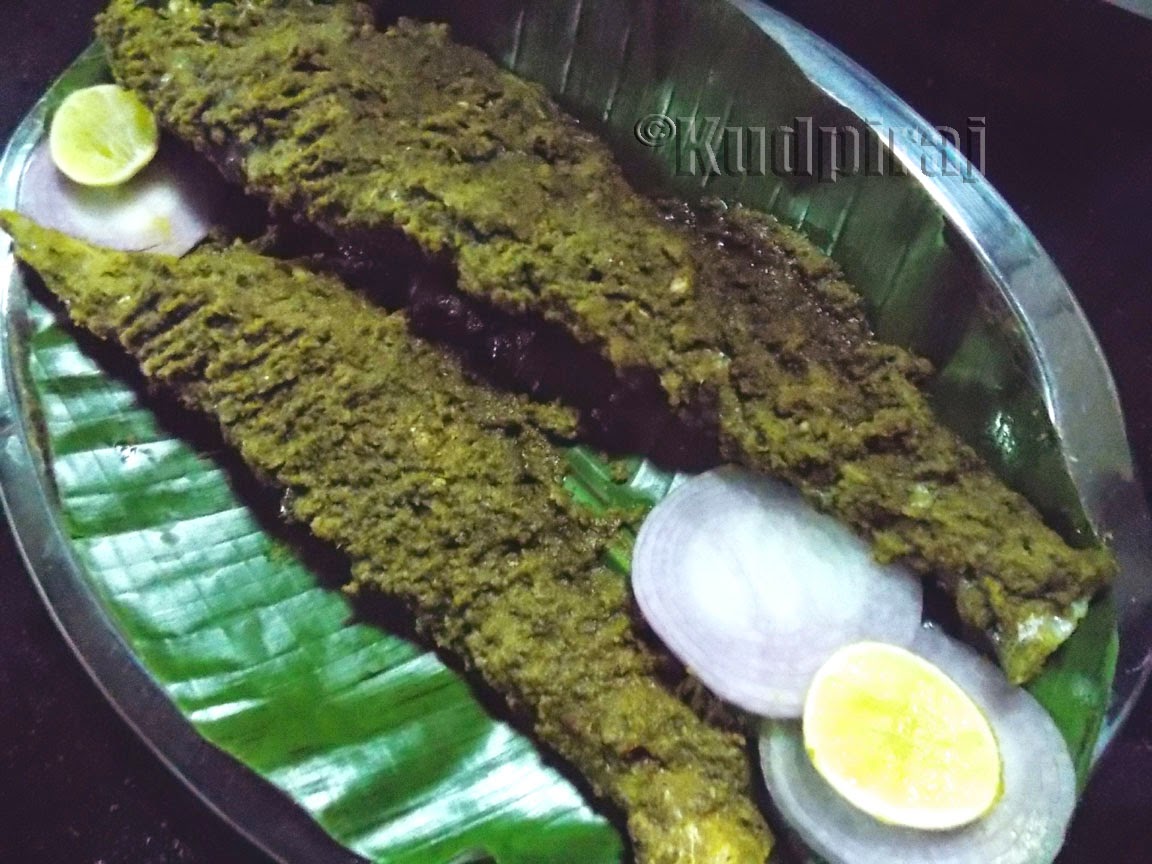 Kudpiraj's Garam Tawa: Kaane Fish Green Masala Fried