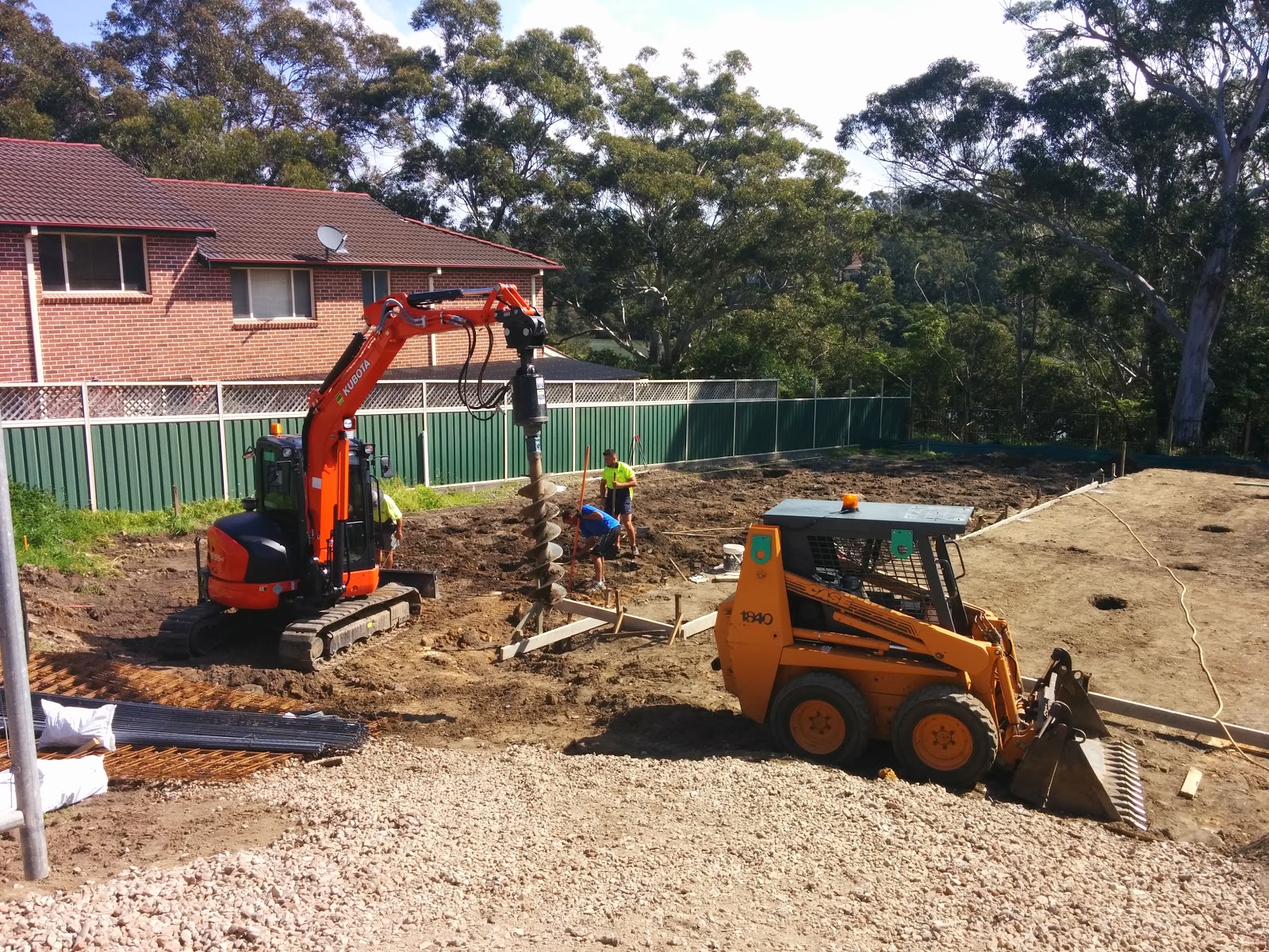 Piering Day - measuring piers