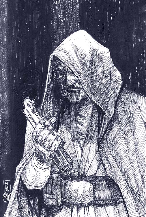 Cross Hatching Comic Art